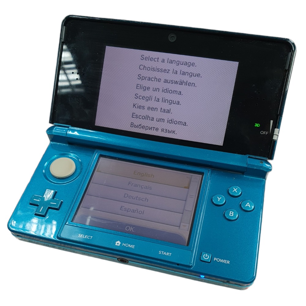 Pre-owned Nintendo 3DS Aqua Blue Console - Own4Less